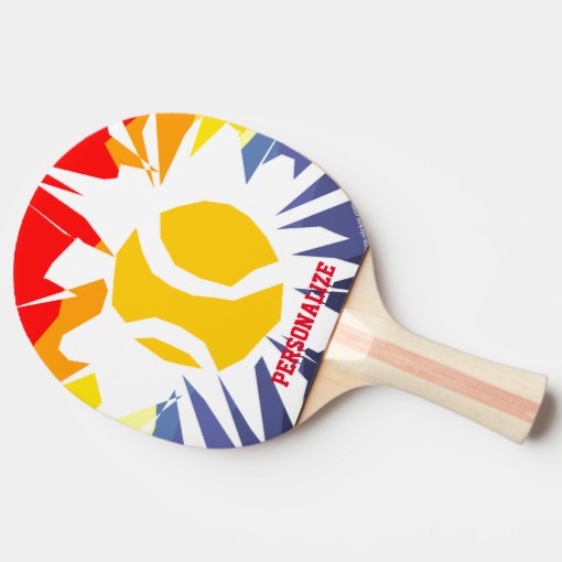 Custom ball hole ping pong paddle for table tennis | Zazzle