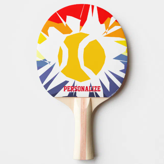 Custom ball hole ping pong paddle for table tennis | Zazzle