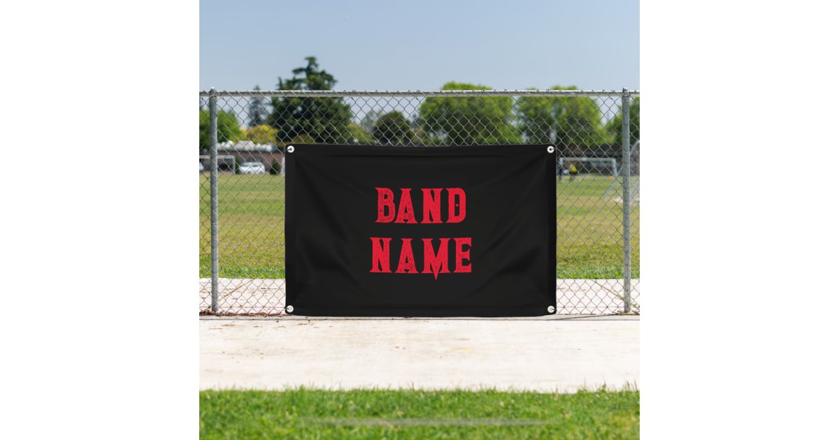 Custom Band Merch Banner | Zazzle