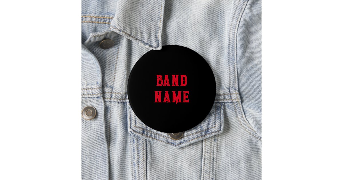 Custom Band Merch Button | Zazzle