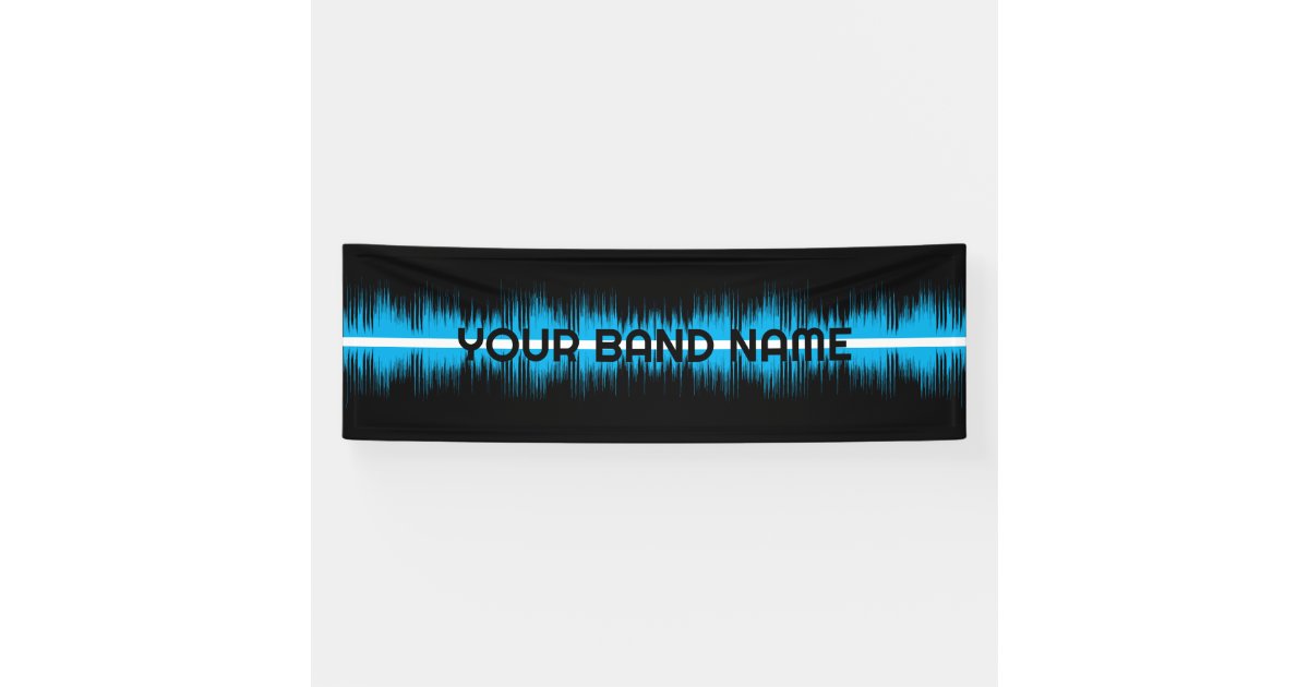 Custom Band Merch DJ Rock Show Music Gig Banner | Zazzle