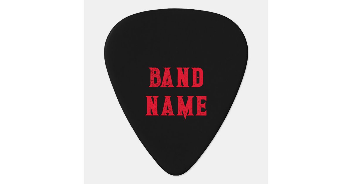 Custom Band Merch Guitar Pick | Zazzle