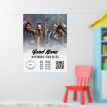Custom Band Photo Logo QR Code Gigs Tour Dates Poster | Zazzle