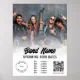 Custom Band Photo Logo QR Code Gigs Tour Dates Poster | Zazzle