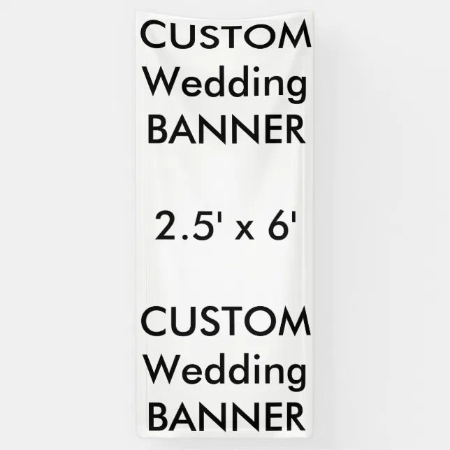 Custom Banner 2.5' x 6' | Zazzle