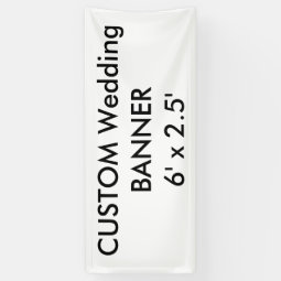 Custom Banner 6' x 2.5' | Zazzle