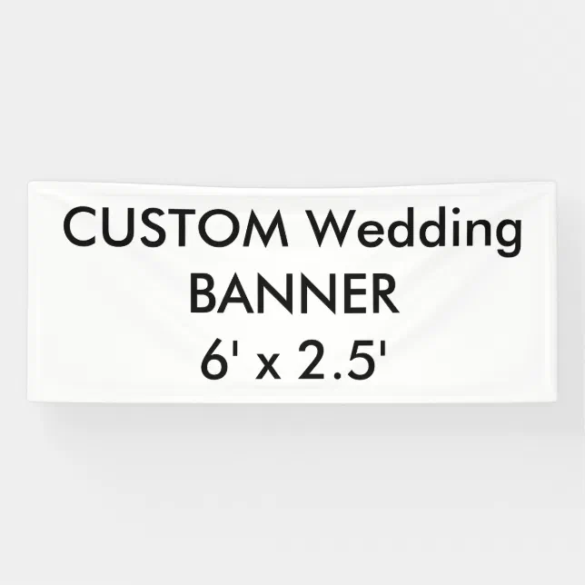 Custom Banner 6' x 2.5' | Zazzle