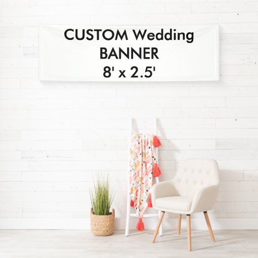 Custom Banner 8' x 2.5' | Zazzle