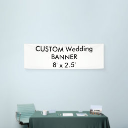 Custom Banner 8' x 2.5' | Zazzle