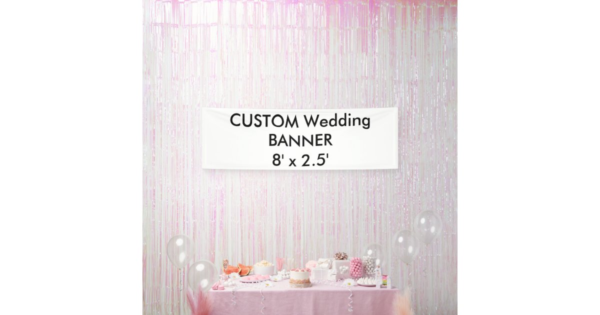 Custom Banner 8' x 2.5' | Zazzle