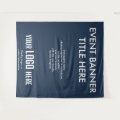 Custom Banner Sign Simple Business Logo Signage Tapestry | Zazzle