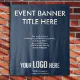 Custom Banner Sign Simple Business Logo Signage Tapestry | Zazzle