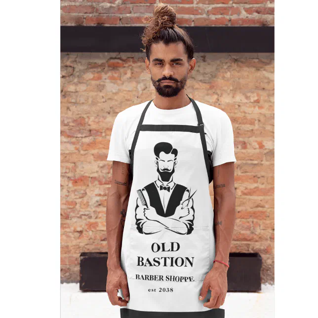 Custom Barber Shop Apron | Zazzle