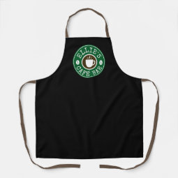 Custom barista aprons for coffee shop café or bar | Zazzle
