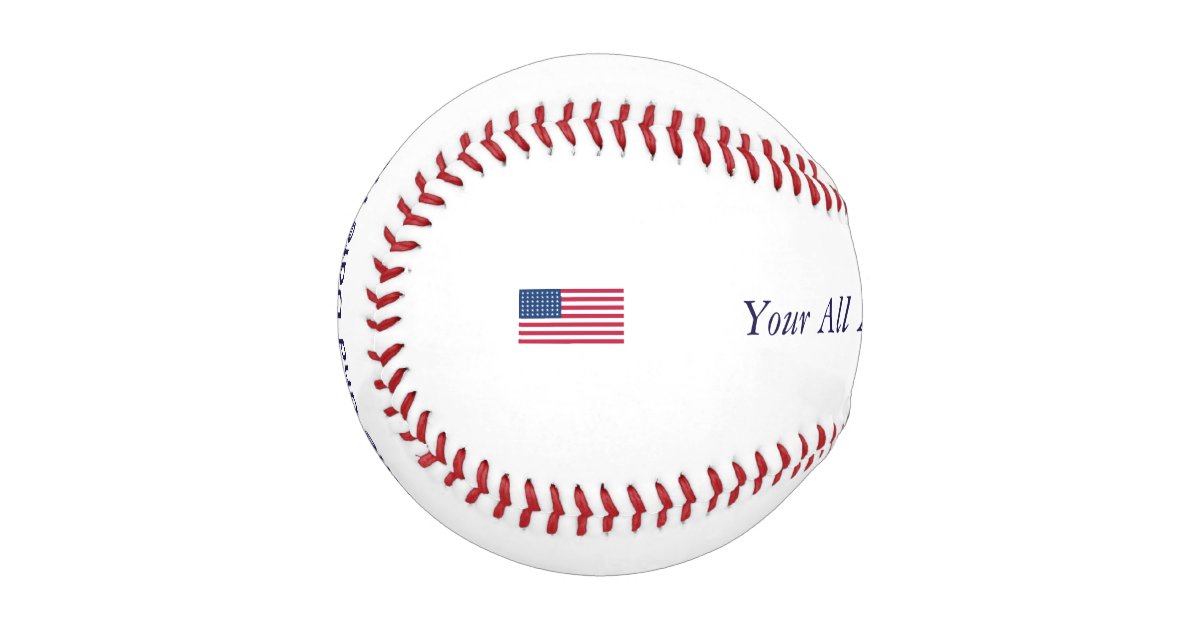 Custom Baseball American Flag | Zazzle