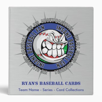Custom Baseball Card Binder | Zazzle