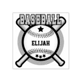 Custom Baseball Logo Rubber Stamp | Zazzle