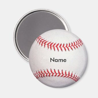 Custom Baseball Magnet | Zazzle