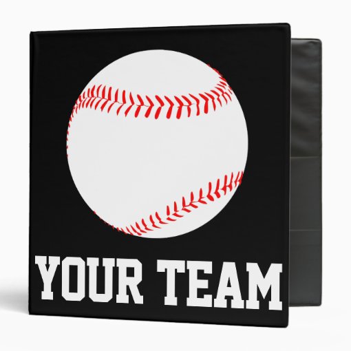 Custom Baseball Player, Coach or Team Binder | Zazzle