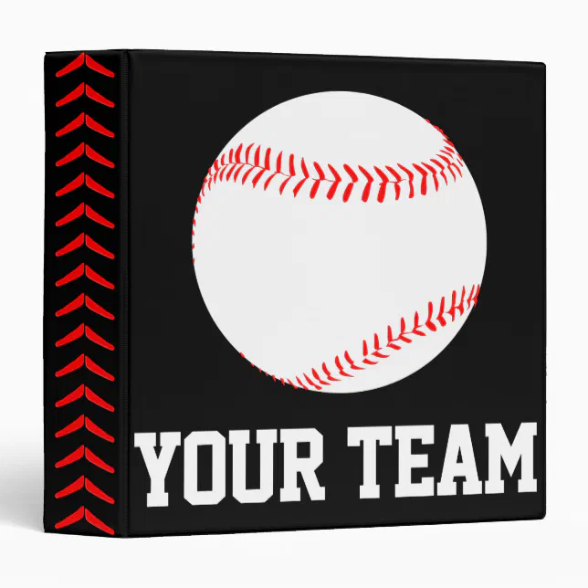 Custom Baseball Player, Coach or Team Binder | Zazzle