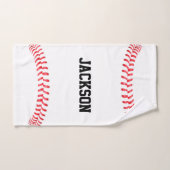 Custom Baseball Player Name, Team Name or Text Hand Towel | Zazzle