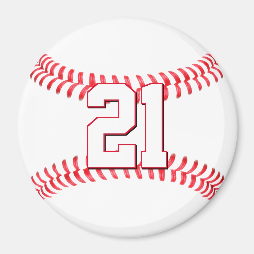Custom Baseball Player Number/Letters Sports Team Magnet | Zazzle