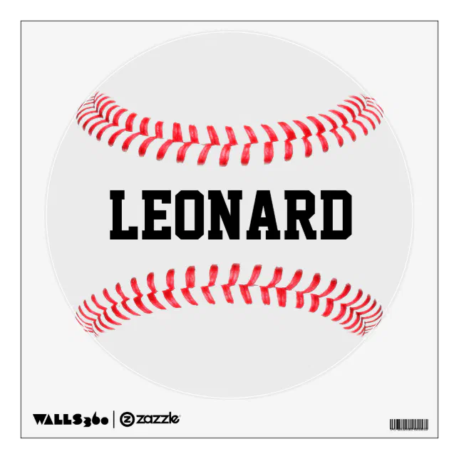 Custom Baseball Round Wall Decal | Zazzle