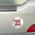 custom baseball softball school locker or car magnet | Zazzle