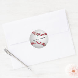 Custom Baseball Sticker | Zazzle