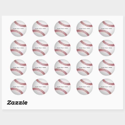 Custom Baseball Sticker | Zazzle