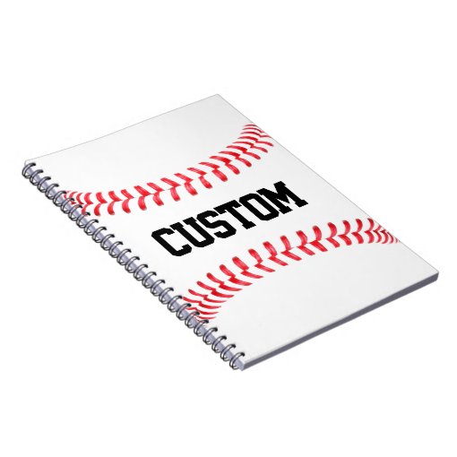 Custom Baseball Stitches Notebook | Zazzle