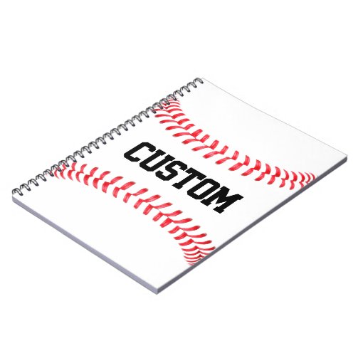 Custom Baseball Stitches Notebook | Zazzle