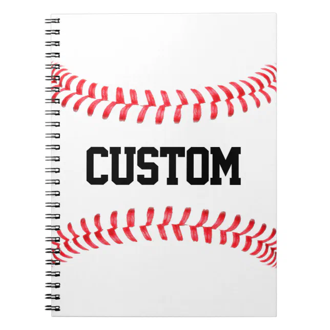 Custom Baseball Stitches Notebook | Zazzle