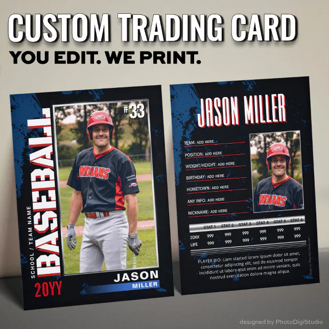 Custom Baseball Trading Card PRO Player Stats Card | Zazzle