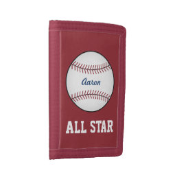 Custom Baseball Wallet Gift | Zazzle