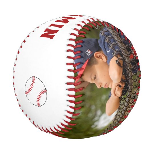 Custom Baseball with Name Number Photo Kids | Zazzle.com