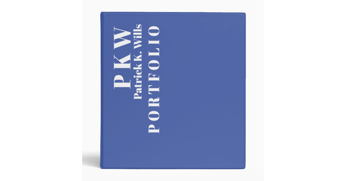 Custom Basic Simple Business Portfolio Binder | Zazzle