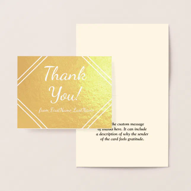 Custom & Basic "Thank You!" Card | Zazzle