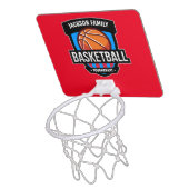 Custom Basketball Logo Mini Basketball Hoop | Zazzle