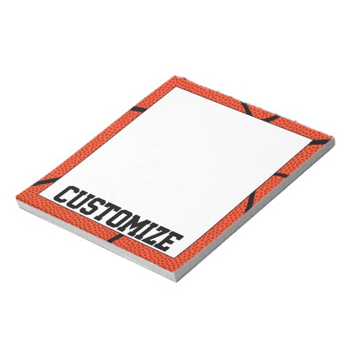 Custom Basketball Team Name Notepad for Coaches | Zazzle