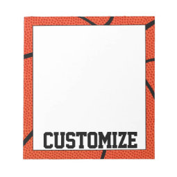 Custom Basketball Team Name Notepad for Coaches | Zazzle