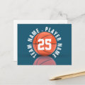 Custom Basketball Team Postcard | Zazzle