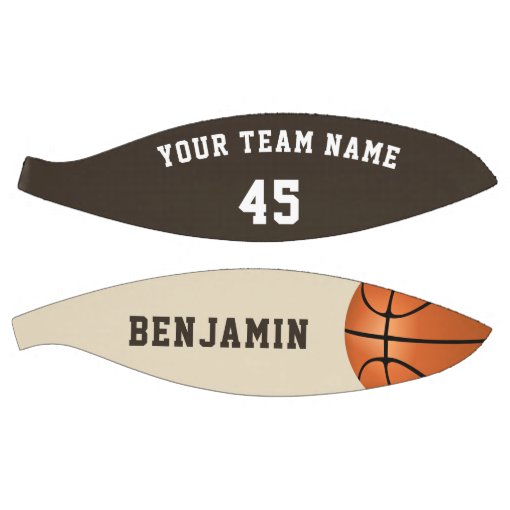Custom Basketball with Name Number | Zazzle
