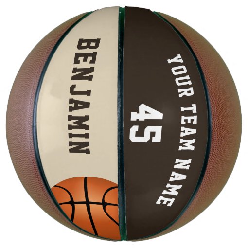 Custom Basketball with Name Number | Zazzle