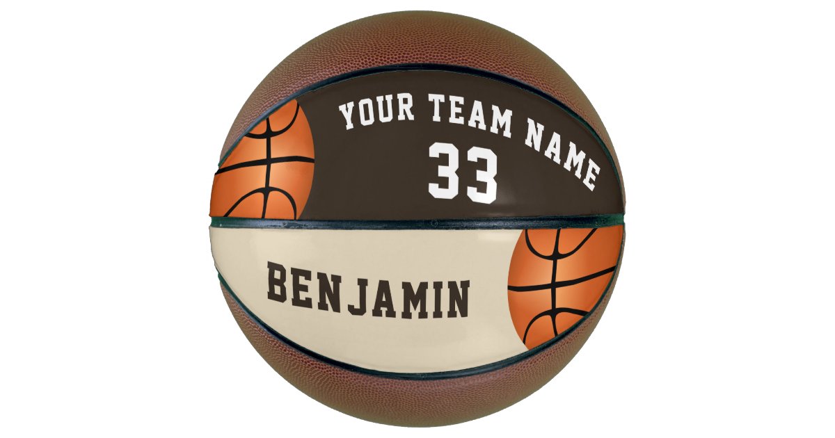 Custom Basketball with Name Number | Zazzle.com