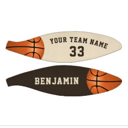 Custom Basketball with Name, Team and Number | Zazzle