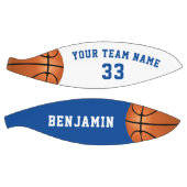 Custom Basketball with Player Name Team Number | Zazzle