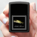 Custom Bass Fish Black Stylish Zippo Lighter | Zazzle
