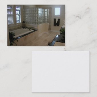 Custom Bathroom Business Card | Zazzle