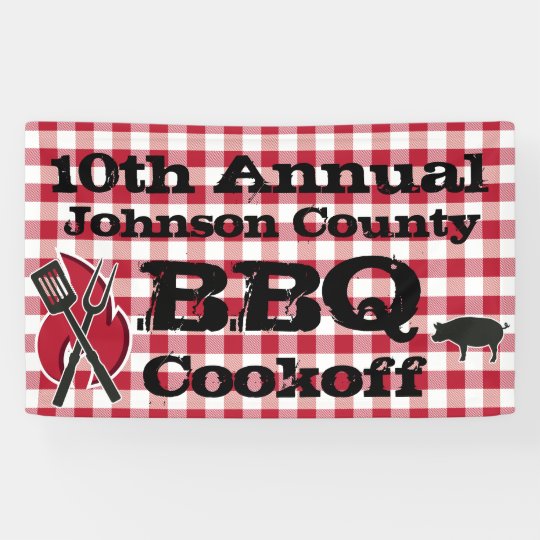 Custom BBQ Cook Off Backyard Picnic Banner | Zazzle.com